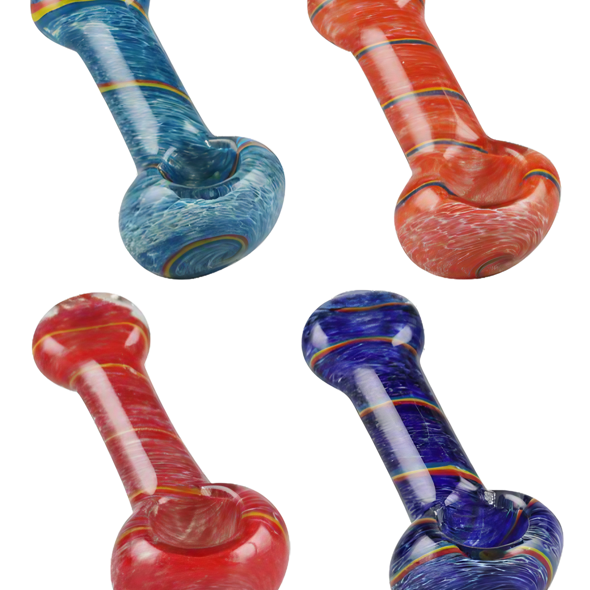 Simple Colorful Spoon Pipe - Balloon Strings – DankGeek