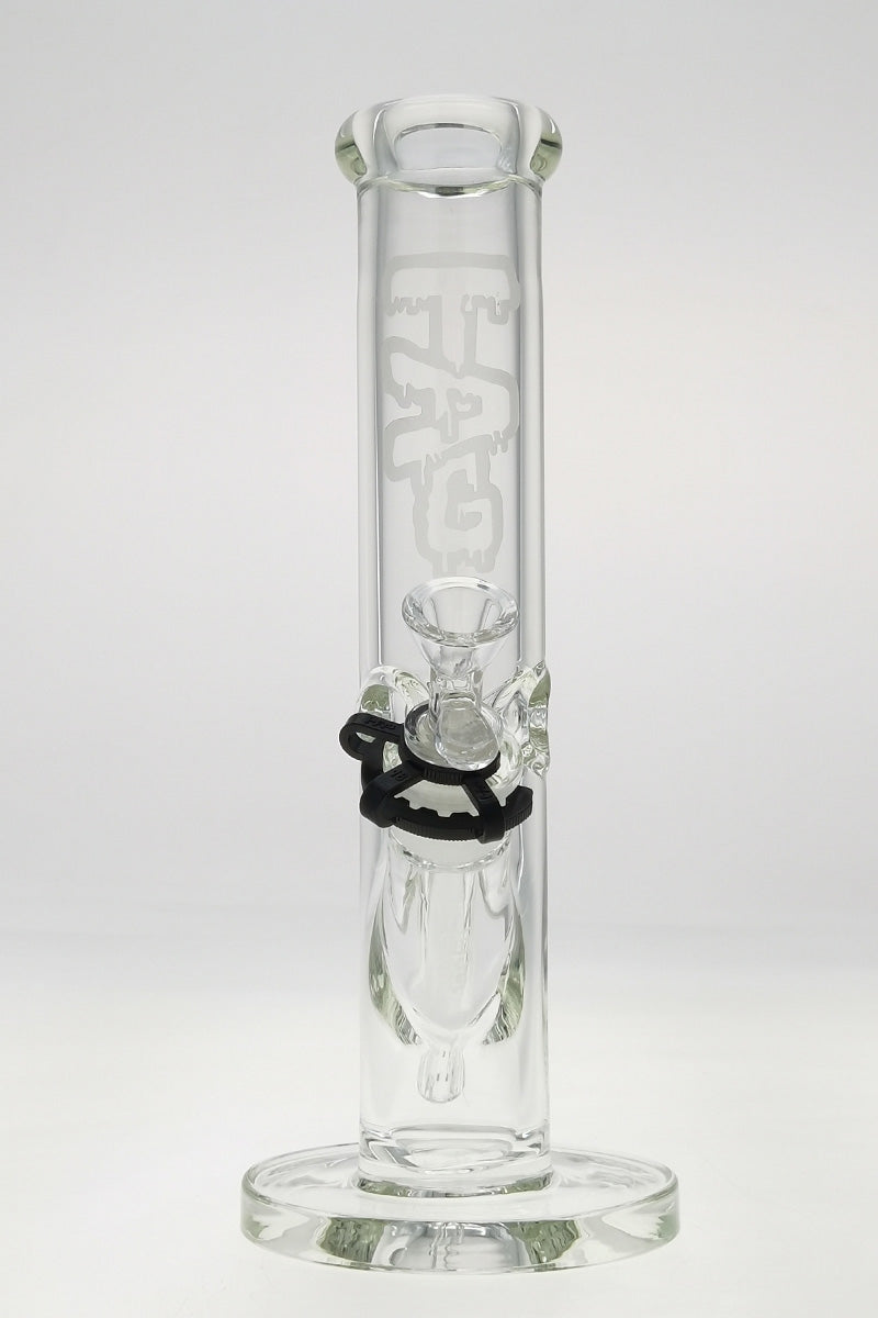 Thick Ass Glass 12" Elegant Straight Tube Bong 9MM Thick with Sandblas ...