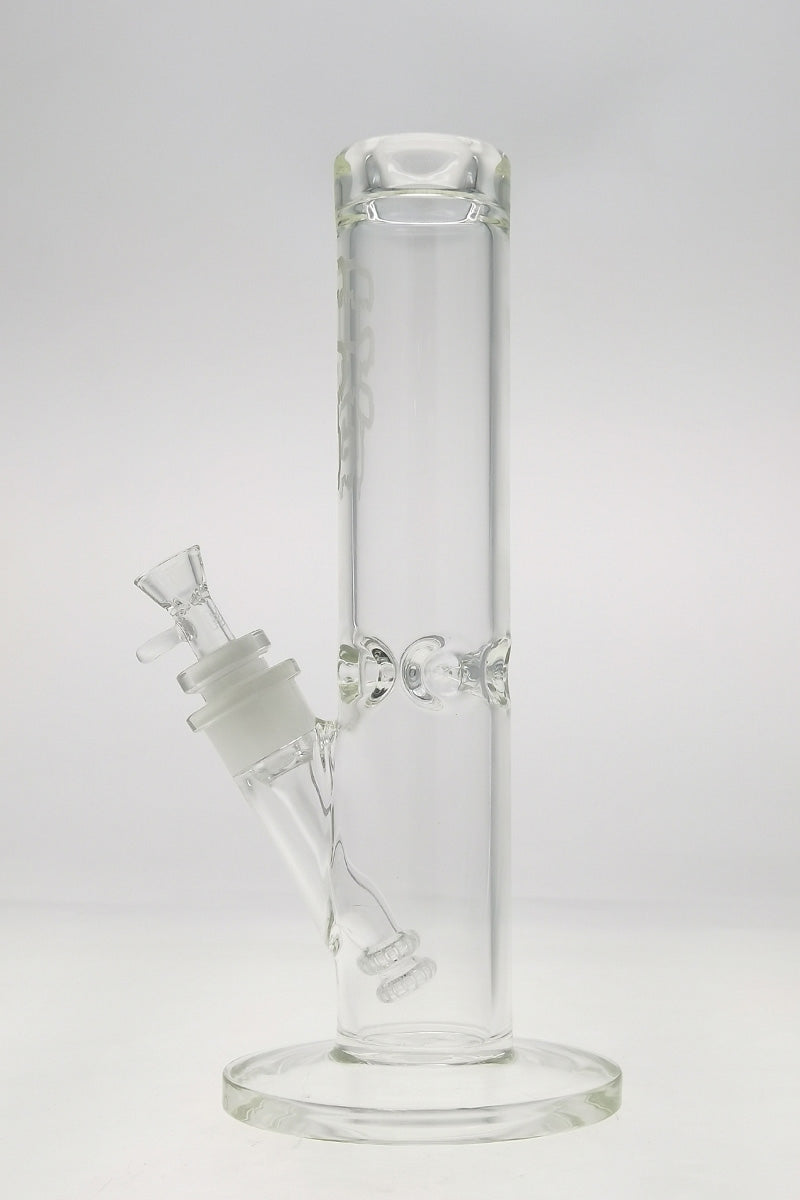 Thick Ass Glass 14" Straight Tube Bong with Double UFO Downstem – DankGeek