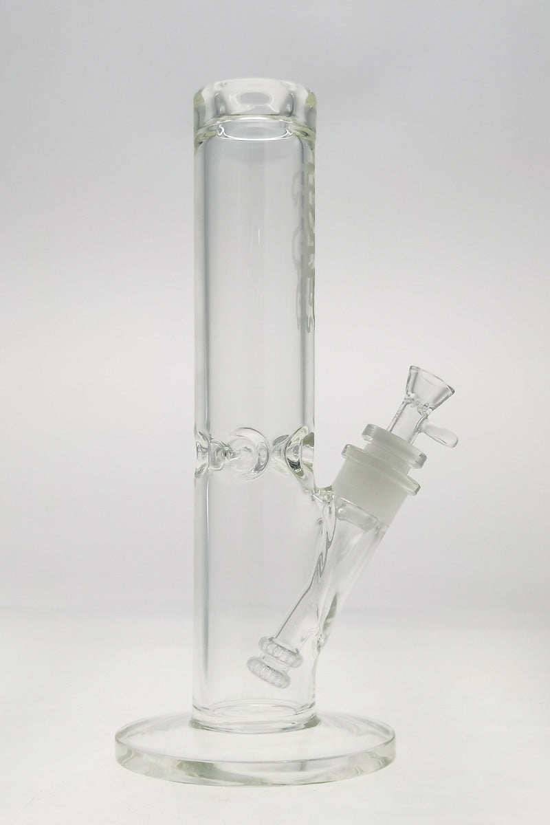 Thick Ass Glass 14" Straight Tube Bong with Double UFO Downstem – DankGeek
