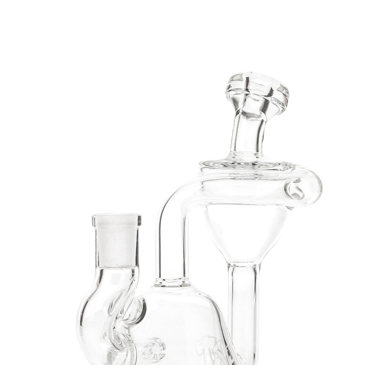 Thick Ass Glass 4.5" Mini Inline Recycler Dab Rig - 10MM Female Joint ...