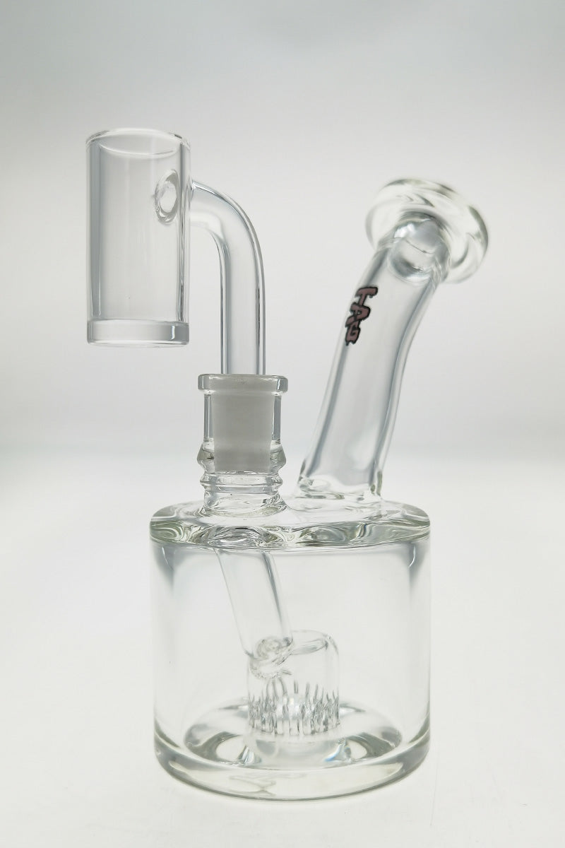 Thick Ass Glass 5.5" Compact Froth Puck Dab Rig w/ Showerhead & Slit P ...