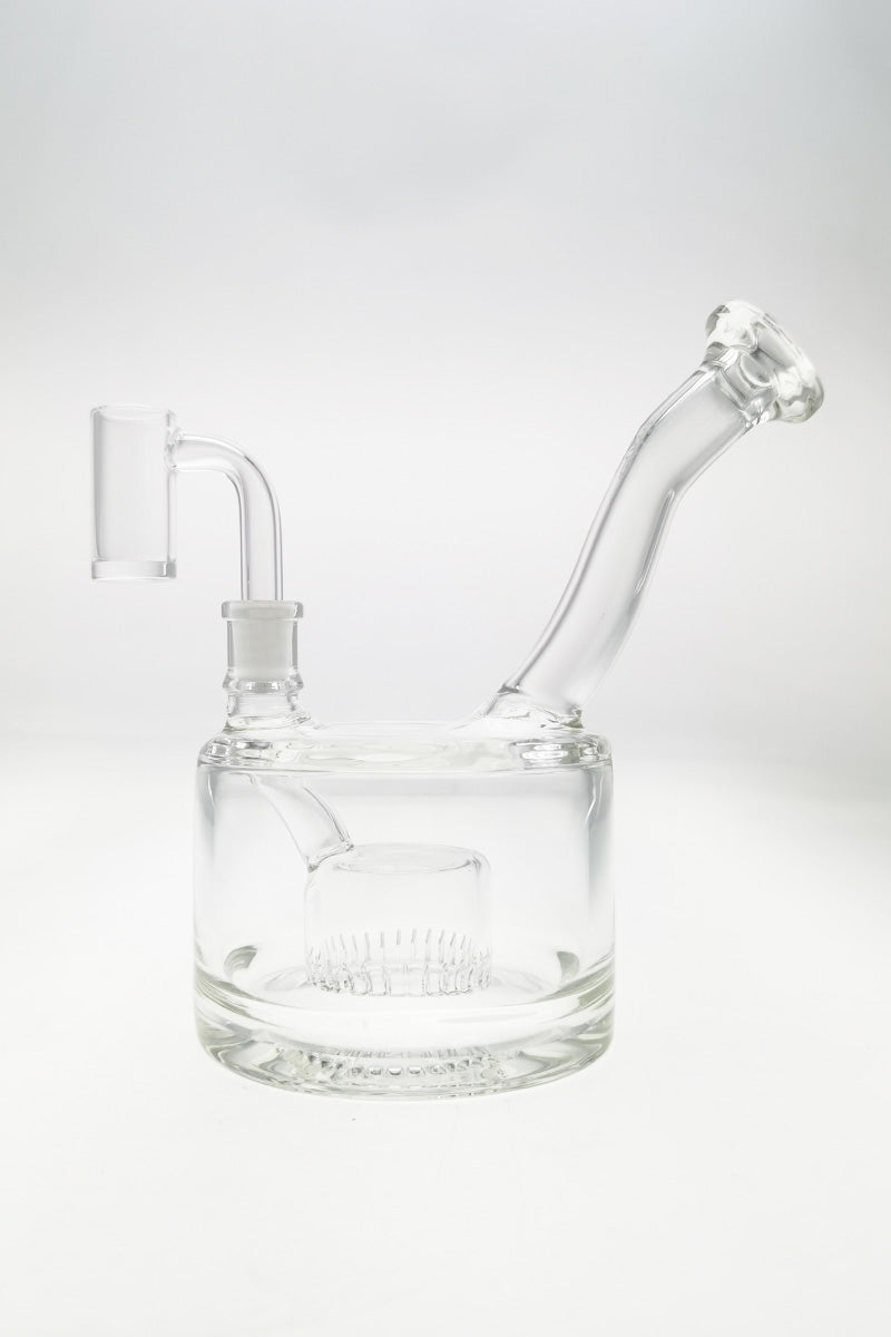 Thick Ass Glass 6.5" Super Slit Froth Puck Dab Rig w/ Showerhead Perco