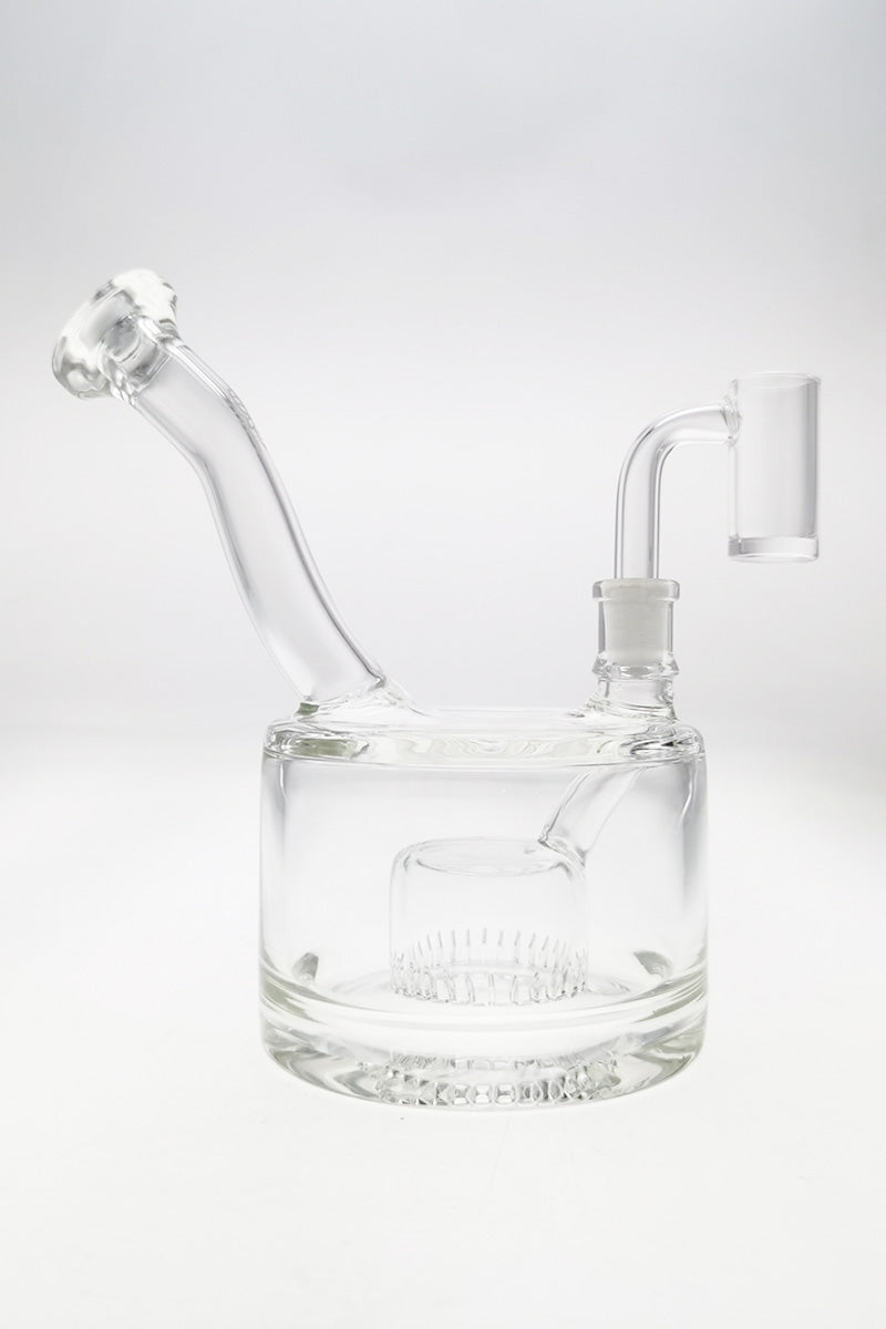 Thick Ass Glass 6.5" Super Slit Froth Puck Dab Rig w/ Showerhead Perco