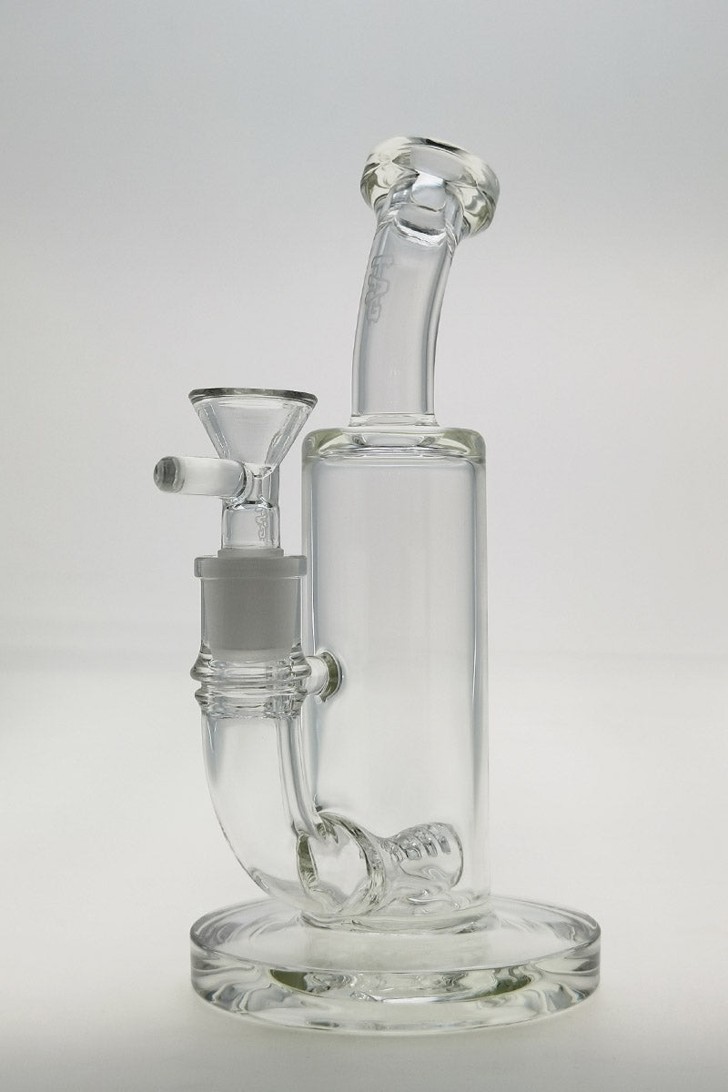 Thick Ass Glass 8" Bent Neck Inline Diffuser Bong - 14MM Female Joint