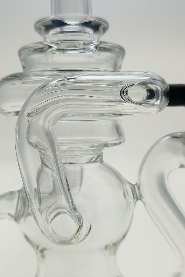 Thick Ass Glass 8" Bent Neck Dab Rig w/ Super Slit Puck Diffuser