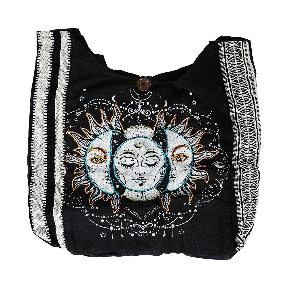 ThreadHeads Sun & Moon Striped Sling Bag | 15" x 15" – DankGeek