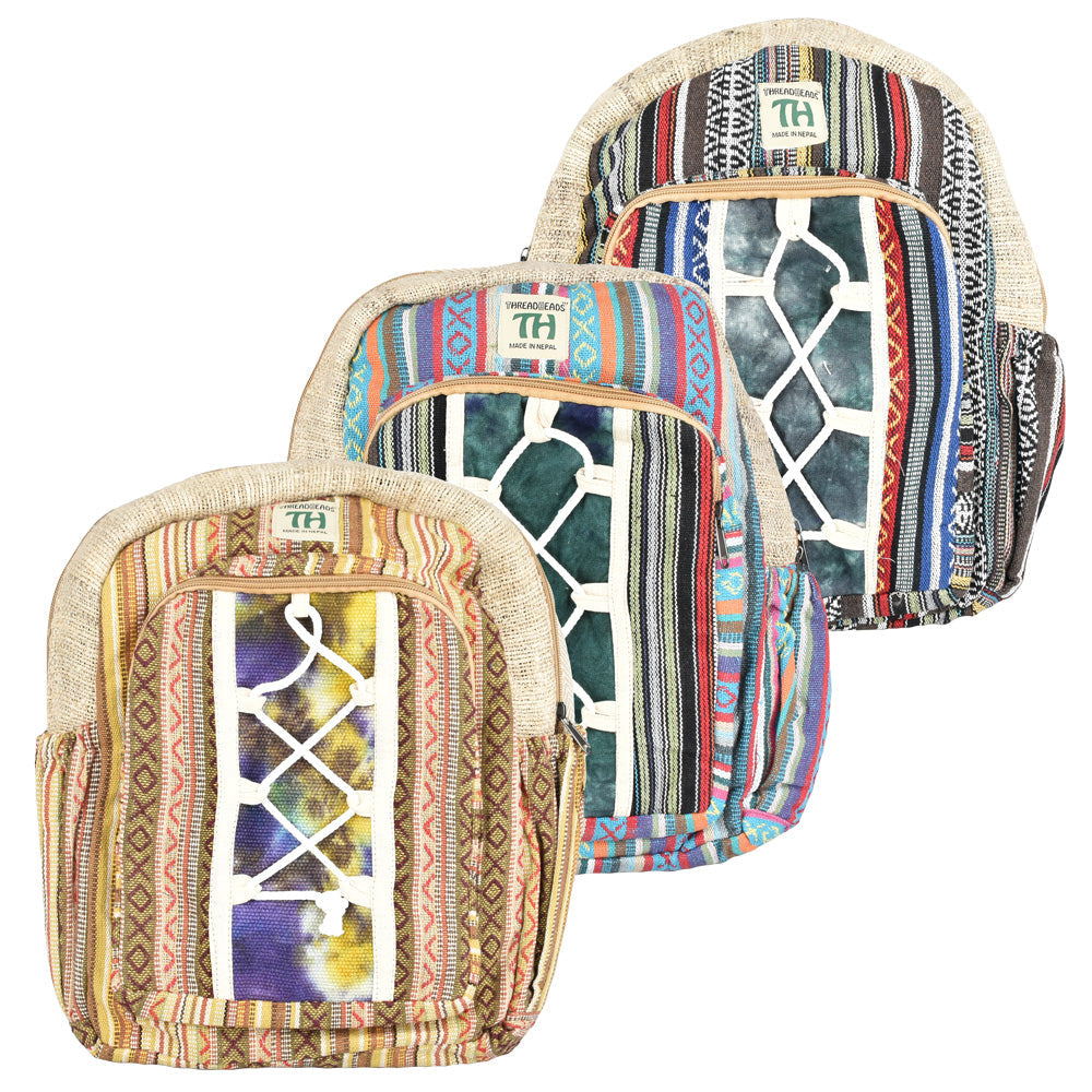 Threadheads Tie-Dye Laced Front Hemp Backpack – DankGeek