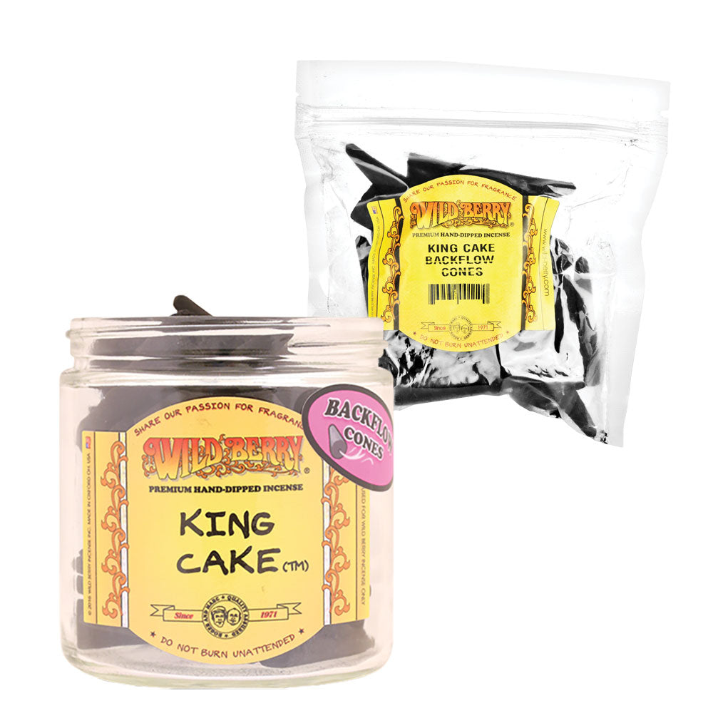 Wild Berry Backflow Cone Incense Kit | King Cake | 50pc – DankGeek