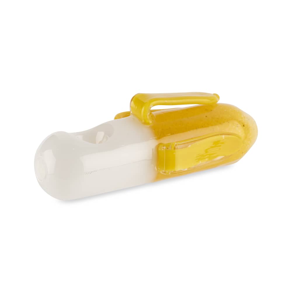 Custom Glass 5" Banana Hand Pipe – DankGeek