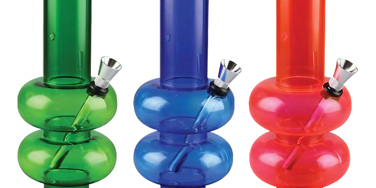 Acrylic Double Bubble Water Pipe | Bongs & Water Pipes