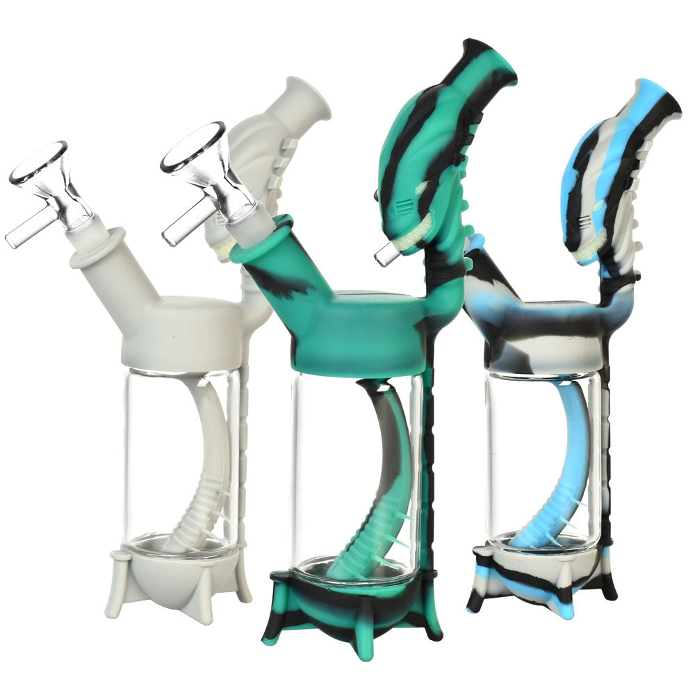 Alien Spine Silicone Glass Water Pipe – DankGeek