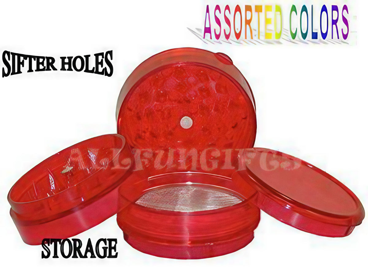 All Fun Gifts Acrylic Grinder with Screen & Magnet – DankGeek
