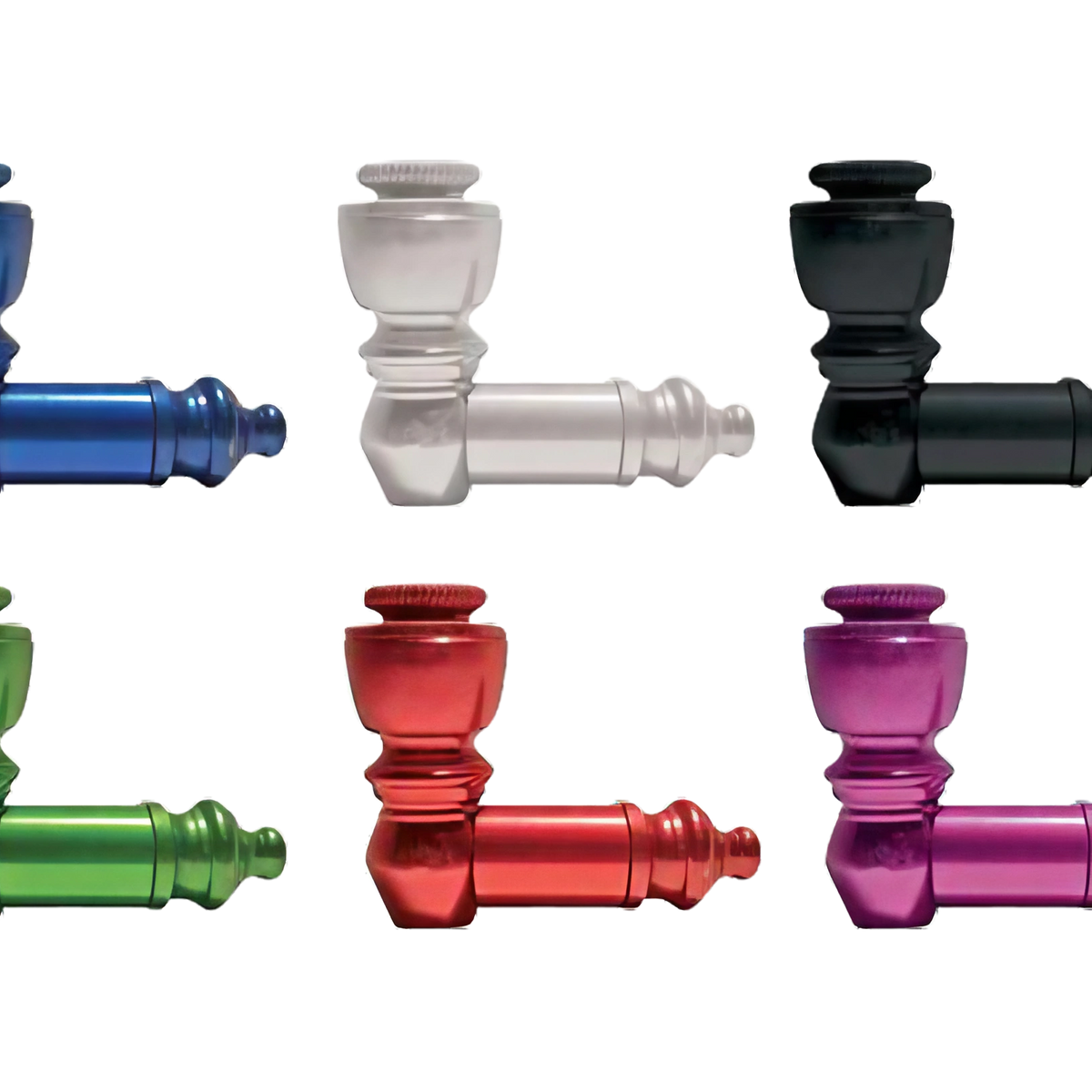 Mini Shooter Covered Aluminum Hand Pipe | 1.85" | Colors Vary – DankGeek