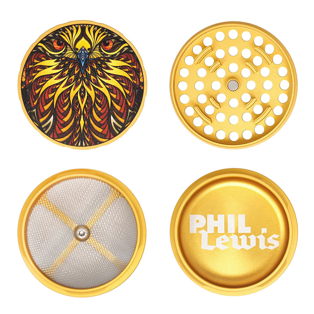 Cali Crusher Homegrown Phil Lewis Hawk Grinder | 4pc – DankGeek