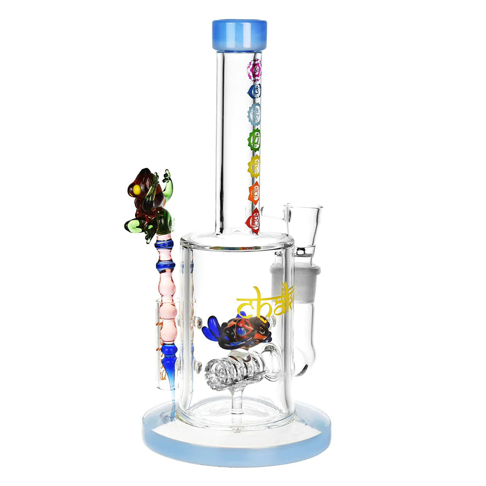 Chakra Frog Water Pipe with Stir Tool – DankGeek