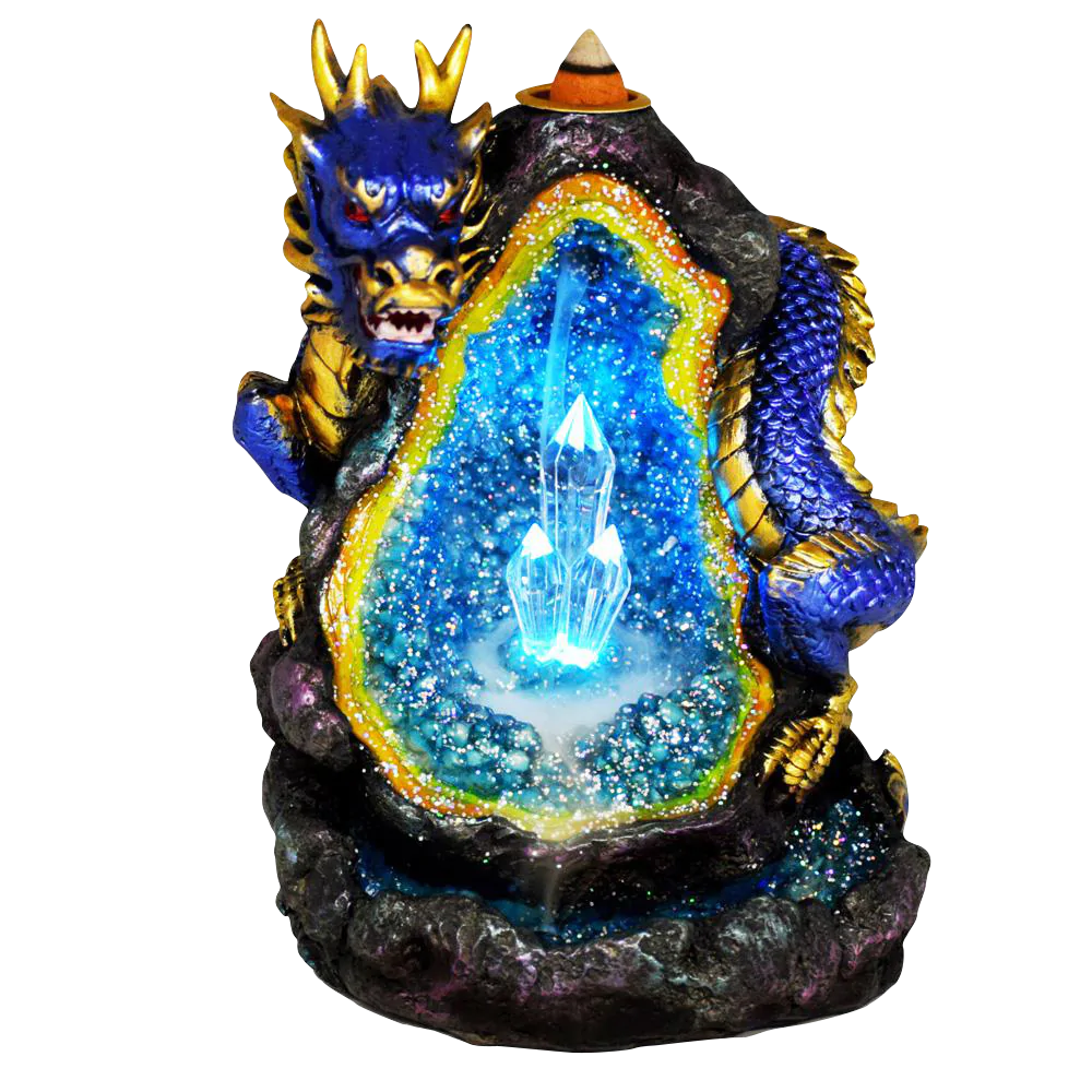 Chinese Dragon Backflow Burner with LED Lights – DankGeek