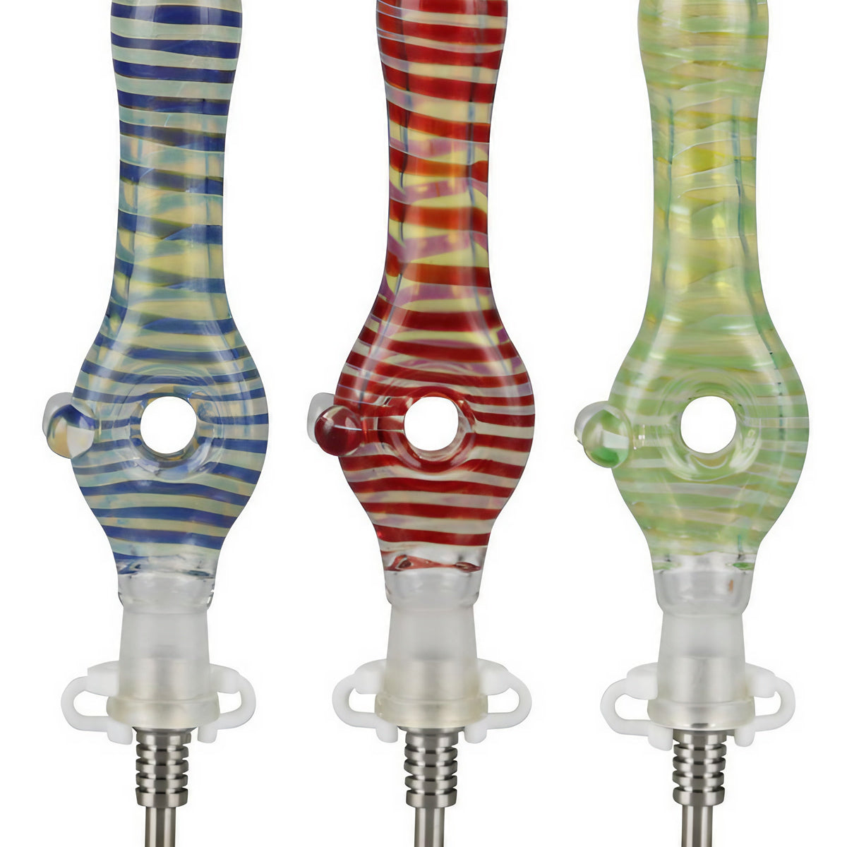 Glass Donut Dab Straw w/ Titanium Tip - 5.5"/10mm – DankGeek