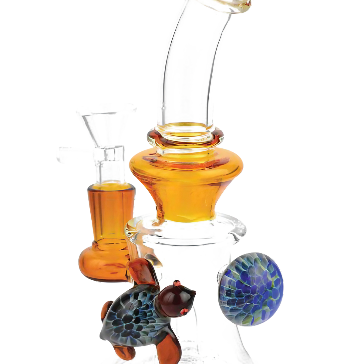 Glass "Turtle" Water Pipe w/ Turtle – DankGeek