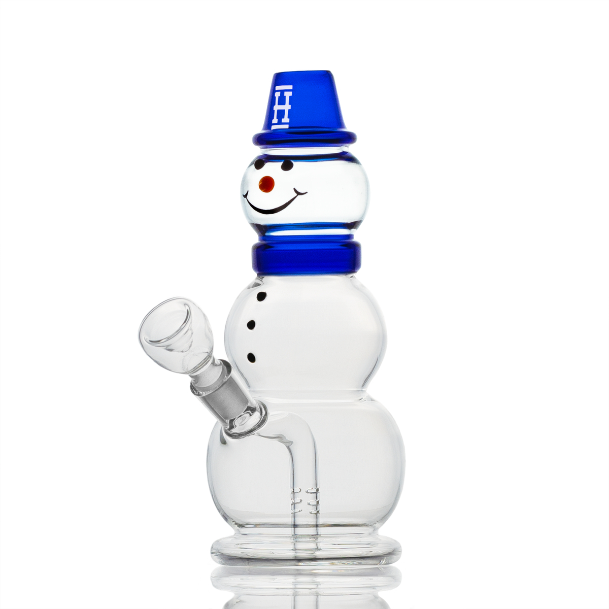 Hemper 8" Holiday Cheer Snowman Bong with Multi-Slit Percolator