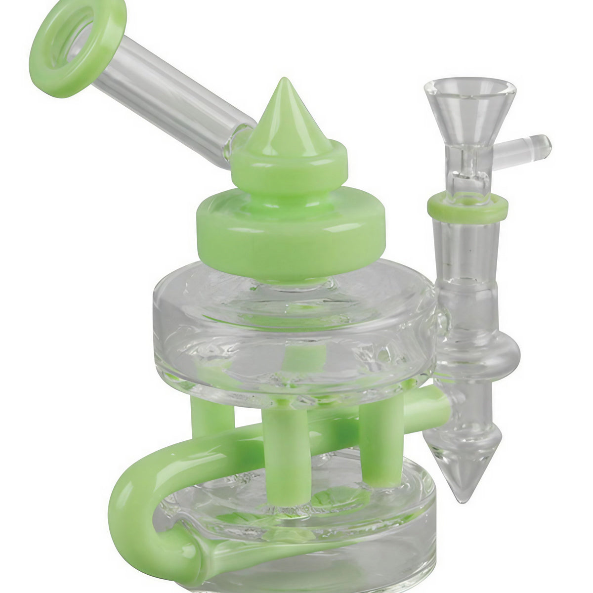 Inline Glass Water Pipe – DankGeek