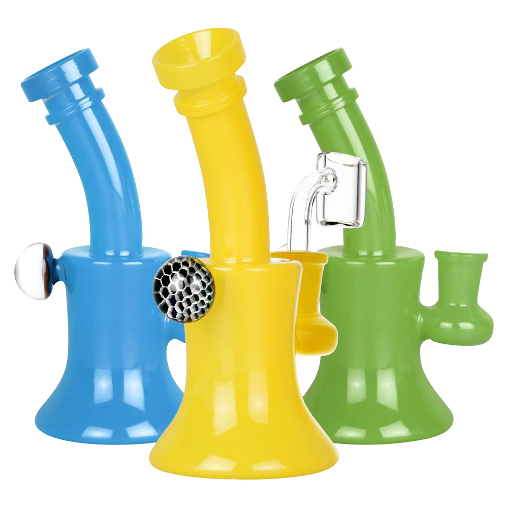 Iridescent Mini Rig with Opal Marble – DankGeek