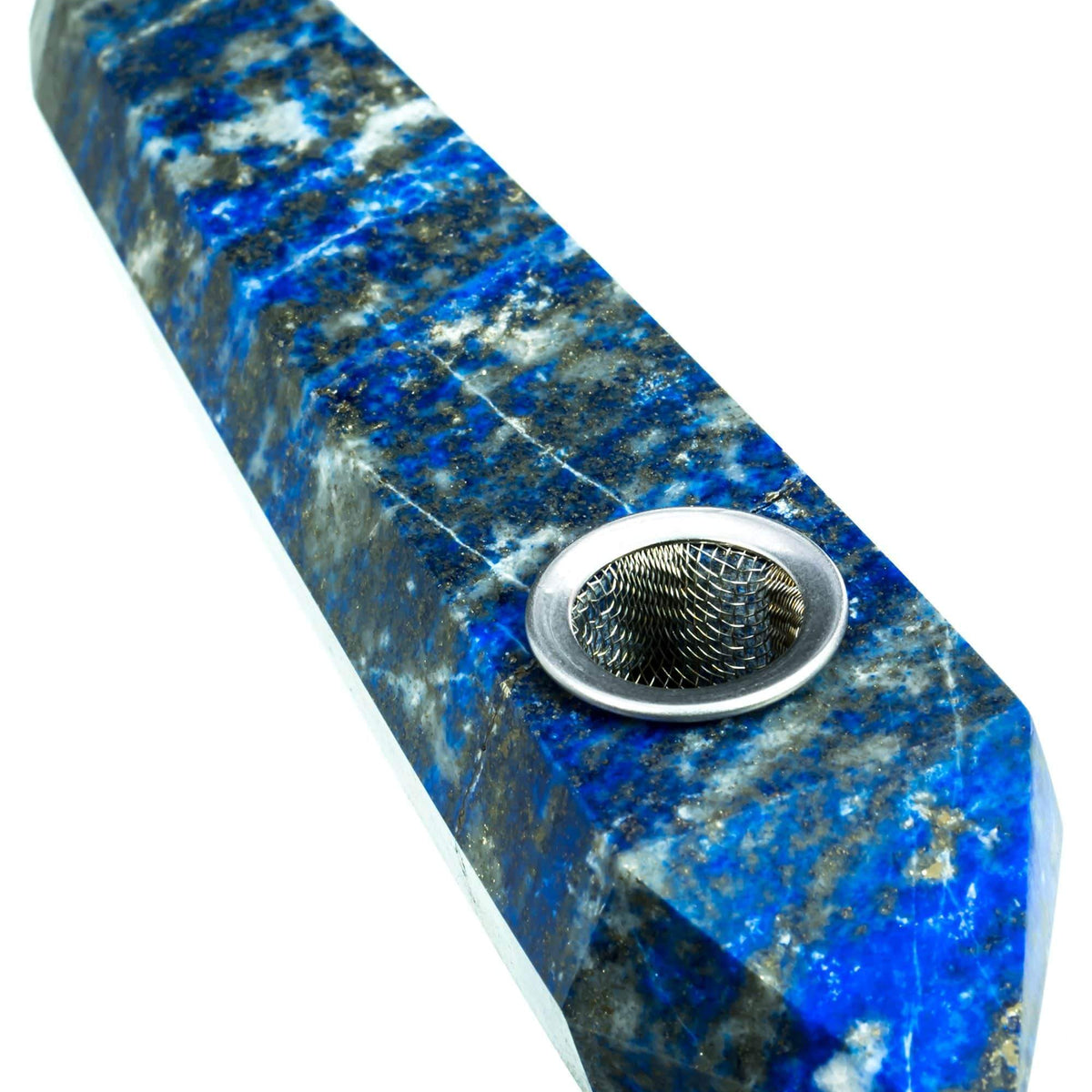Lapis Lazuli Quartz Crystal Pipe – DankGeek