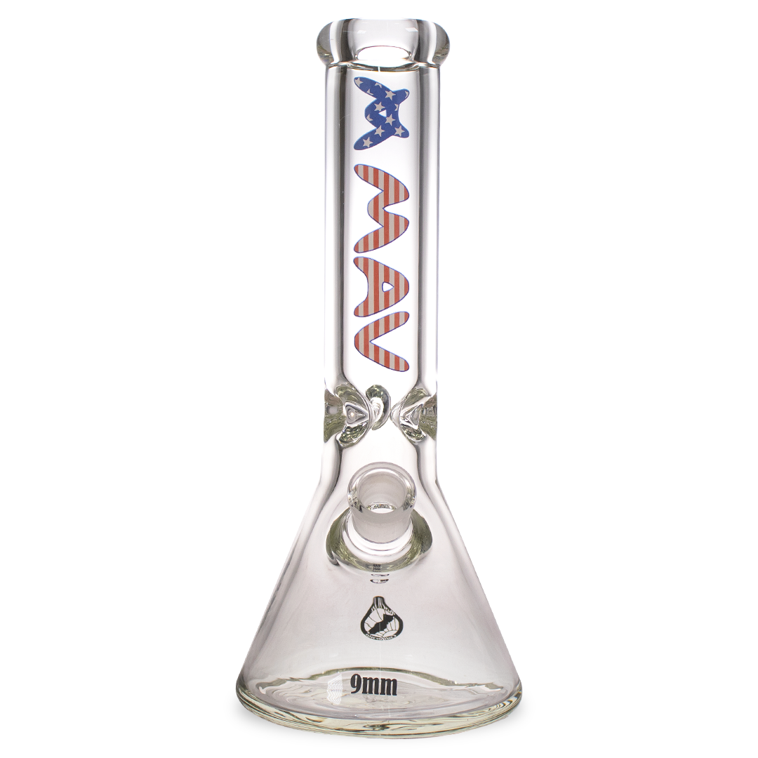 MAV Glass Maverick Glass - 12" X 9mm Beaker Bong Mav Valor Special Edi ...