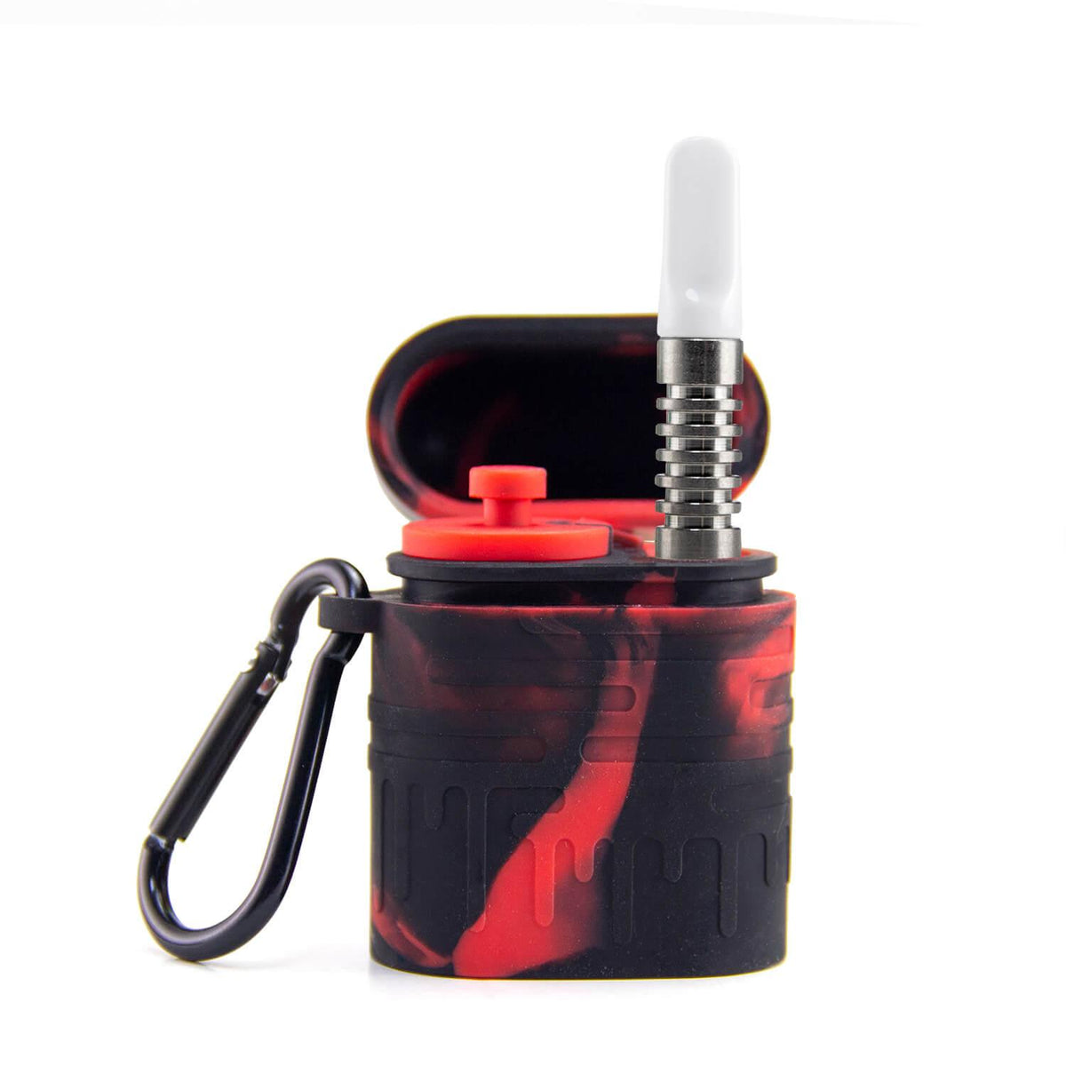 PILOT DIARY Portable Silicone Dugout & One Hitter - Red/Black Combo ...