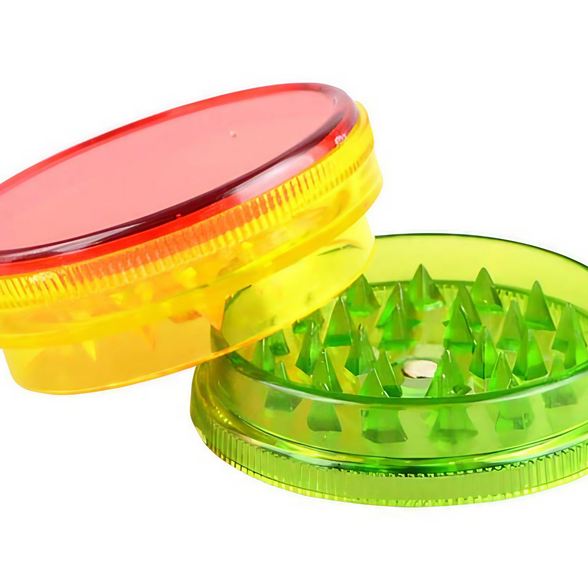 Plastic Rasta 3-Piece Grinders - 12 Pack – DankGeek