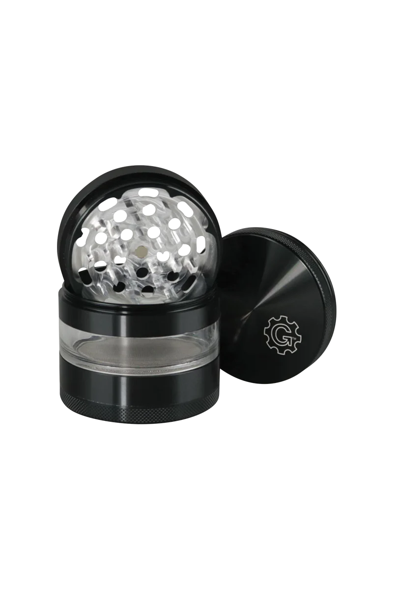 Pulsar 2.5" Aluminum 4pc Grinder with Stash Window – DankGeek