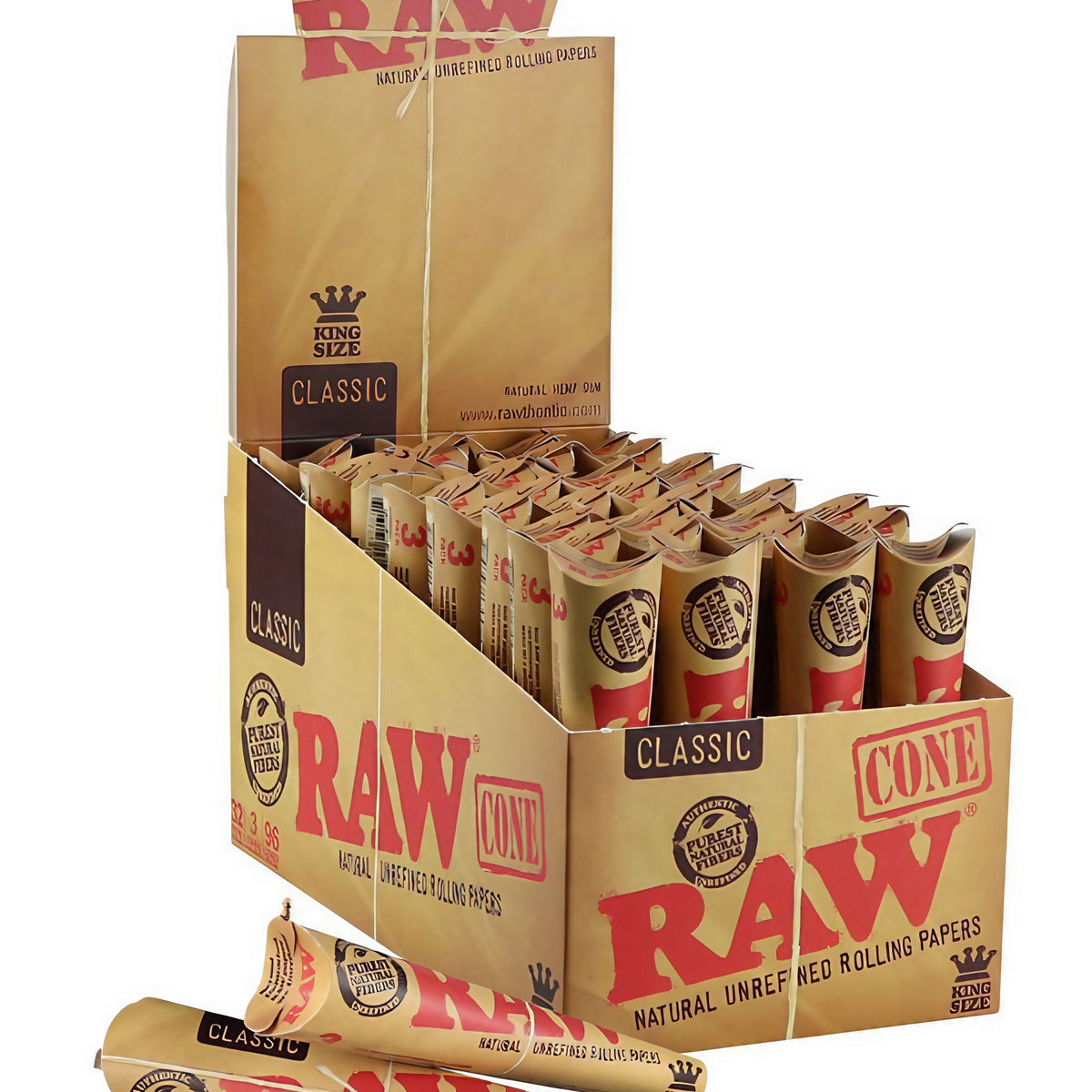 Raw Classic Kingsize Pre-Rolled Cones | 32pc Display – DankGeek
