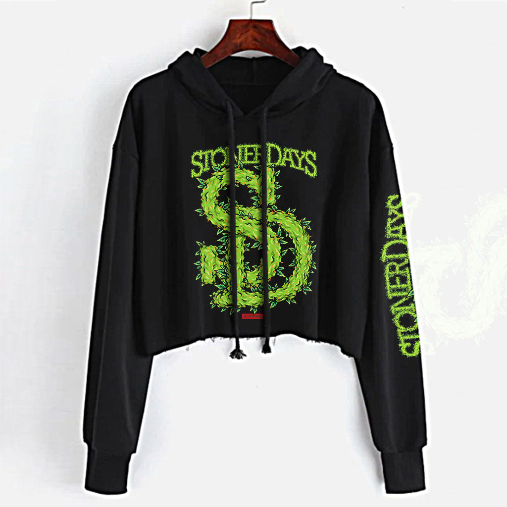StonerDays Sd Leafy Logo Crop Top Hoodie – DankGeek