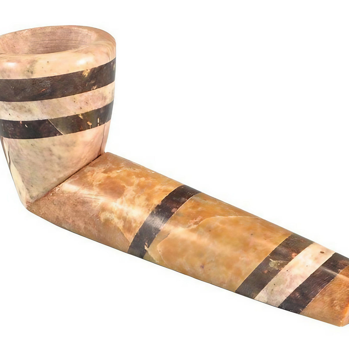 Tri-Tone Marble-Colored Stone Pipe – DankGeek